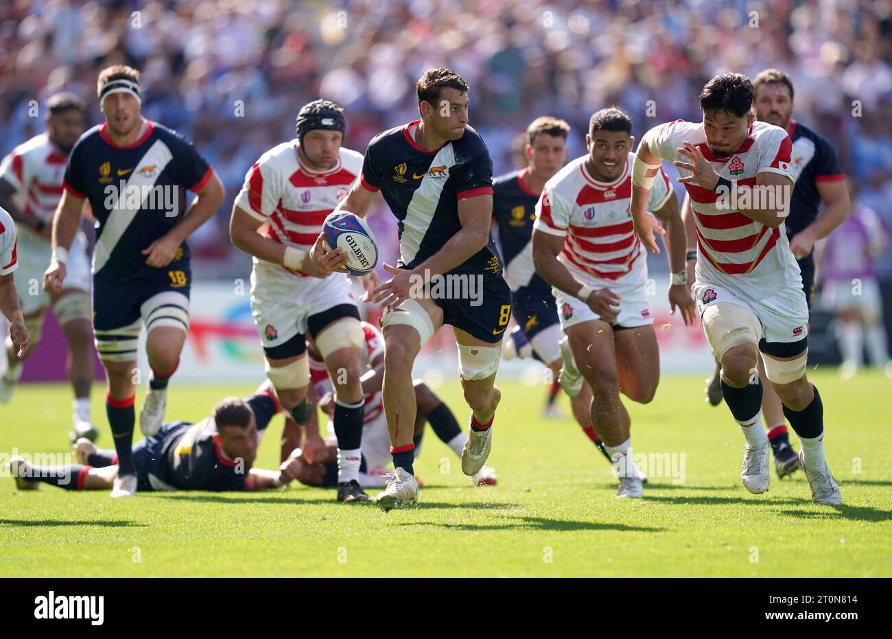 Argentina's Juan Martin Gonzalez attempts to break clear during the ...