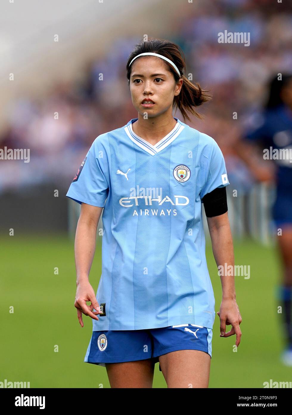 Manchester City's Yui Hasegawa during the Barclays Women's Super League match at the Joie ...