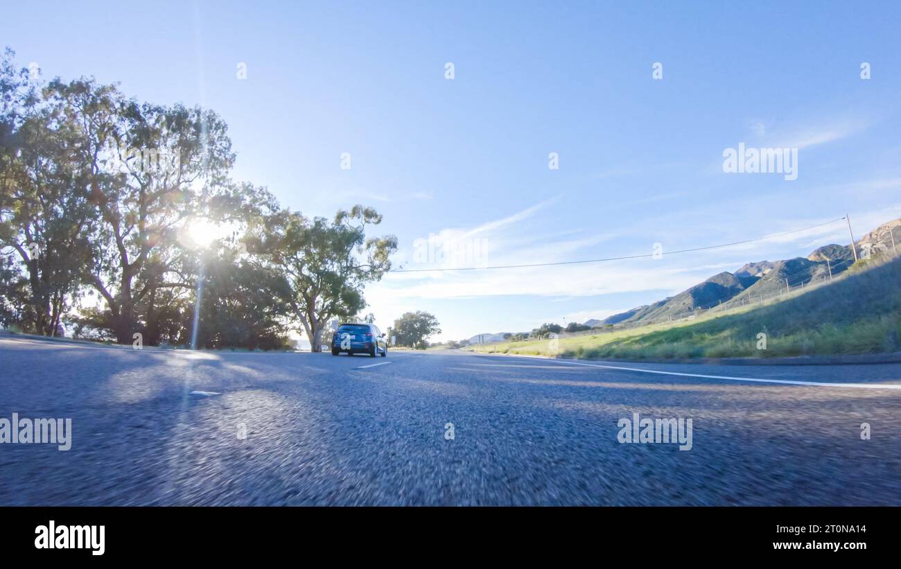 Daytime Journey on HWY 101 Near California Coast Stock Photo - Alamy