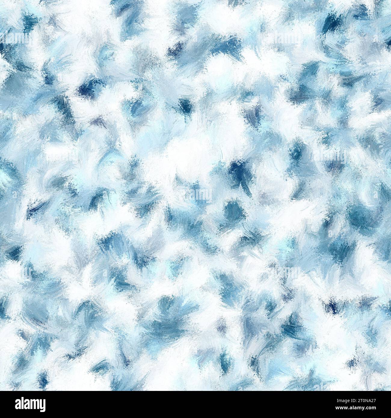 Abstract blue, cyan, grey and white brush strokes. Oil paintings ...