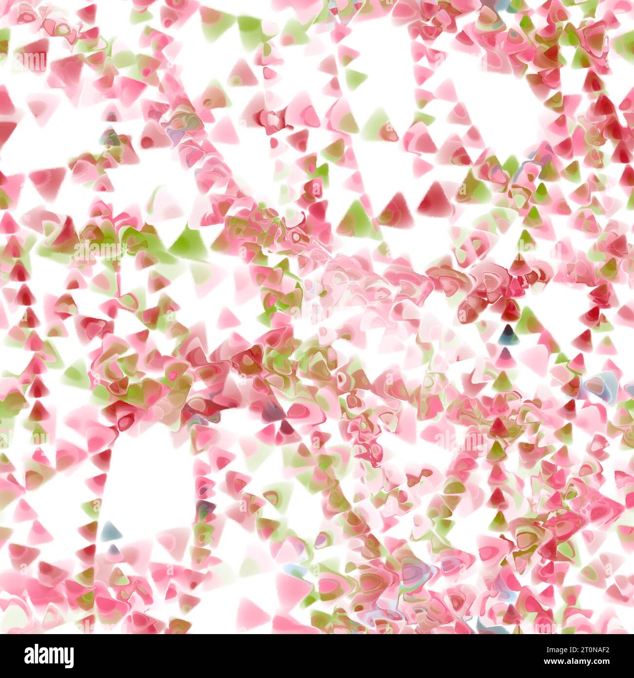 Multiple triangles seamless pattern. Garland of triangles. Red, green ...