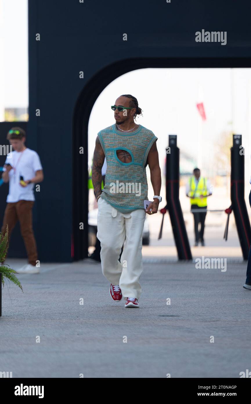 Doha, Qatar. 08th Oct, 2023. DOHA,QATAR.8TH OCT 2023 LEWIS HAMILTON (UK ...