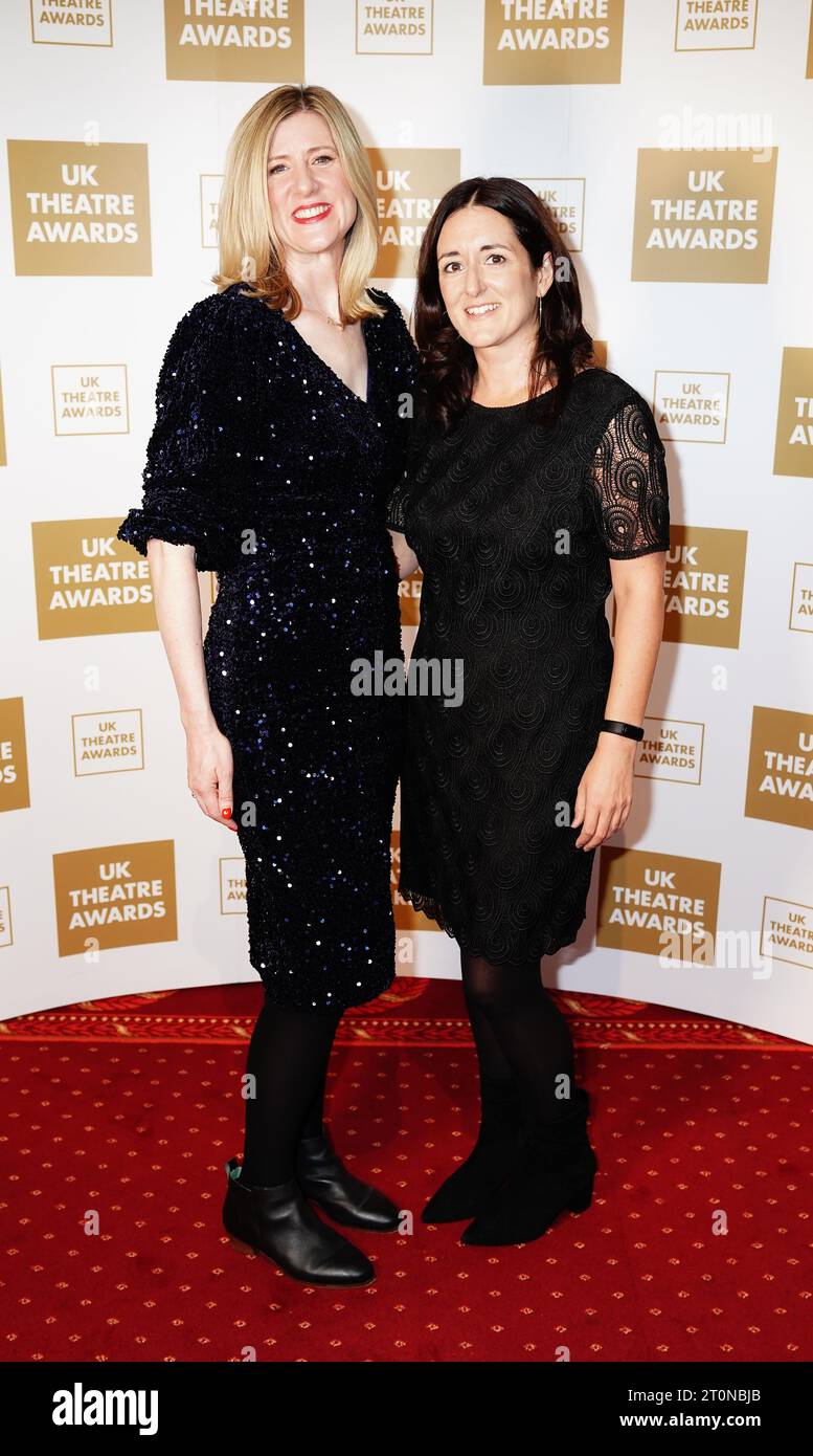 Claire Walker and Hannah Essex arrive for the UK Theatre Awards at the ...