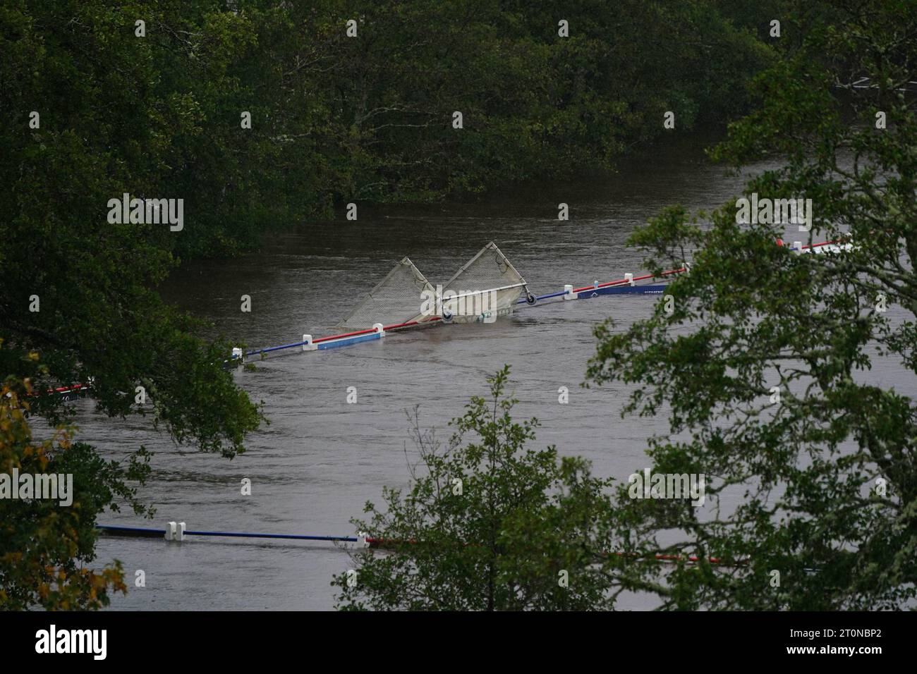 The flooded Dell sports field in Kingussie near Aviemore. Those in the ...