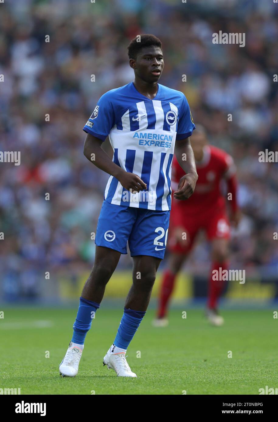 Brighton and Hove Albion's Carlos Baleba during the Premier League ...