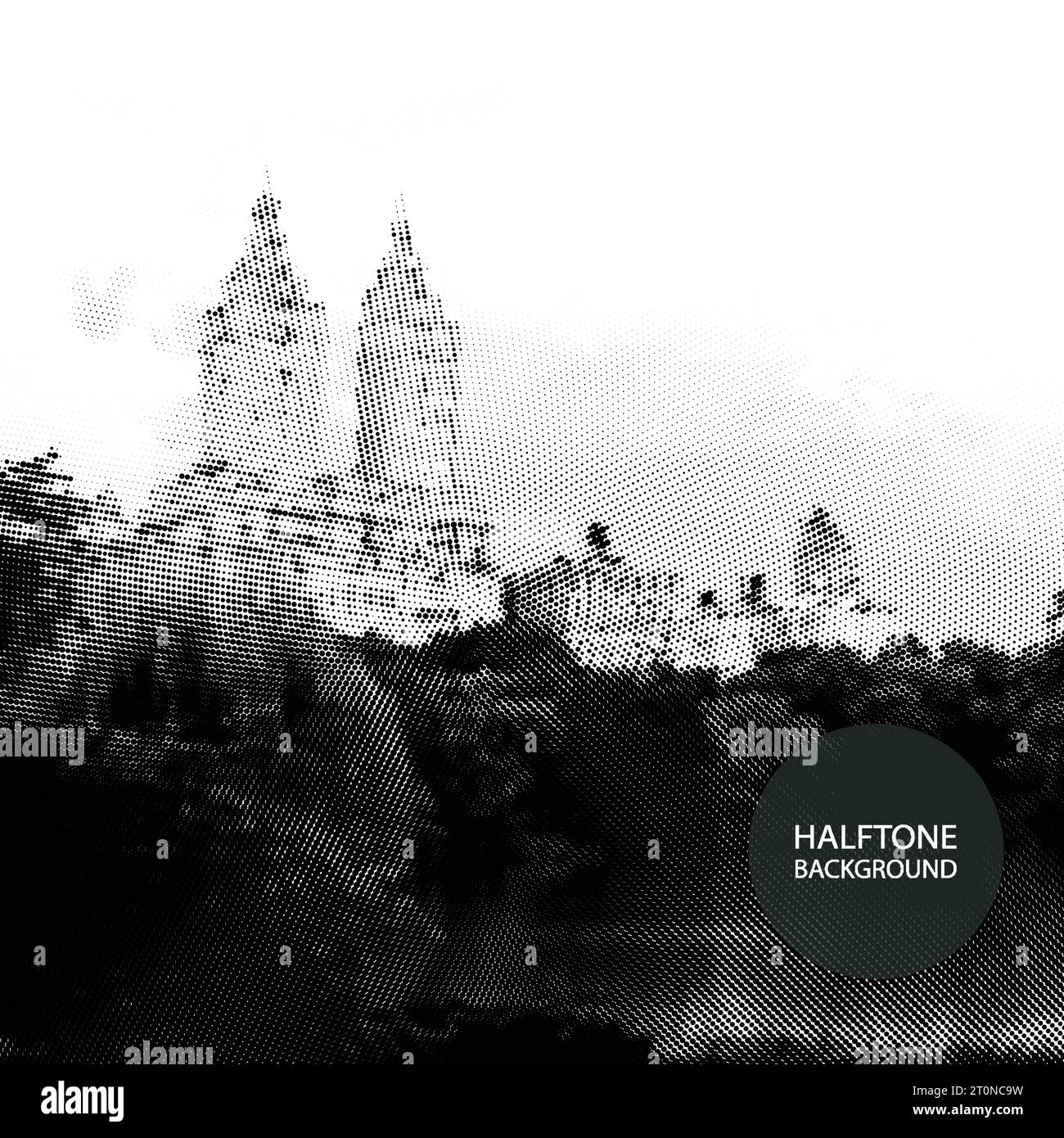 Halftone Background Design - Central Park, New York Stock Vector Image ...