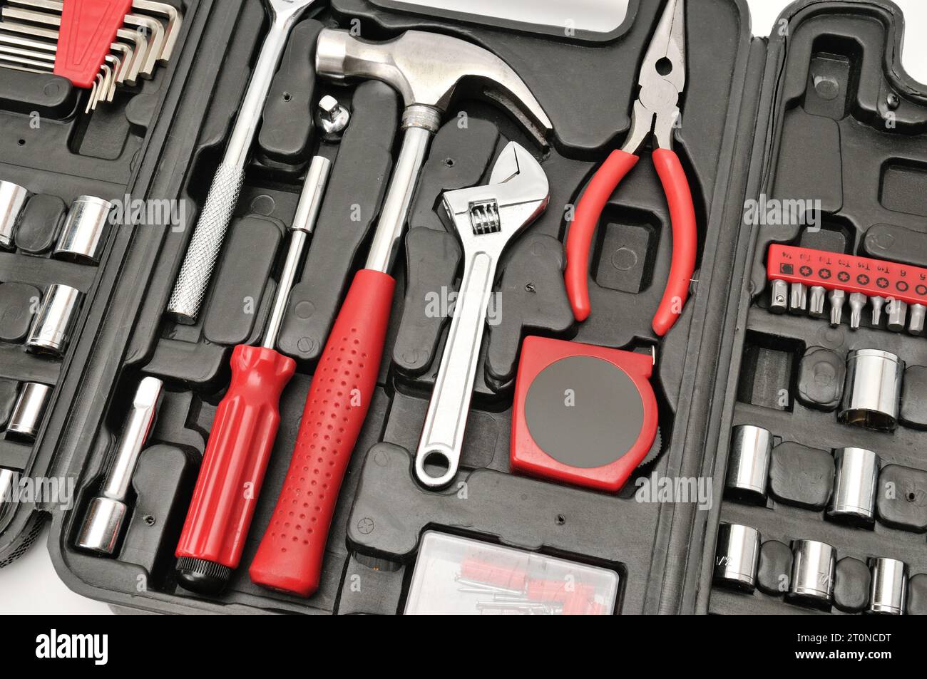 set of tools in the box Stock Photo - Alamy
