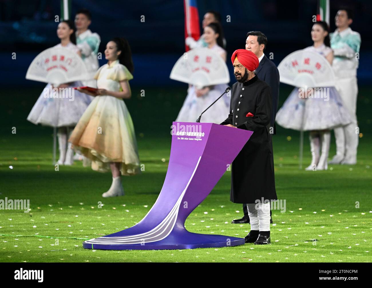 Hangzhou, China's Zhejiang Province. 8th Oct, 2023. Raja Randhir Singh ...