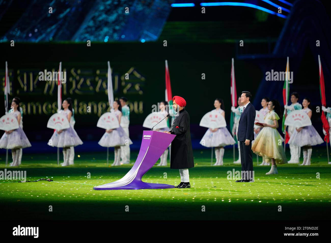 Acting President of the Olympic Council of Asia Raja Randhir Singh ...