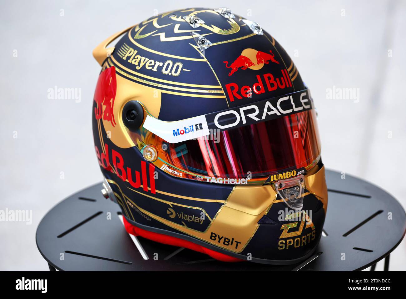 Max verstappen 2023 championship helmet hi-res stock photography and ...