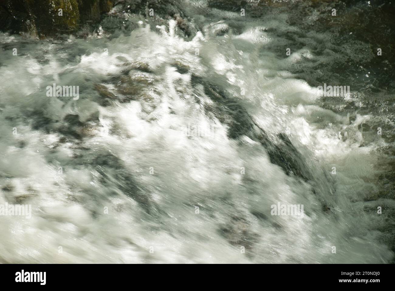 water falling on river pass rock and stone at north Chet Kod waterfall ...