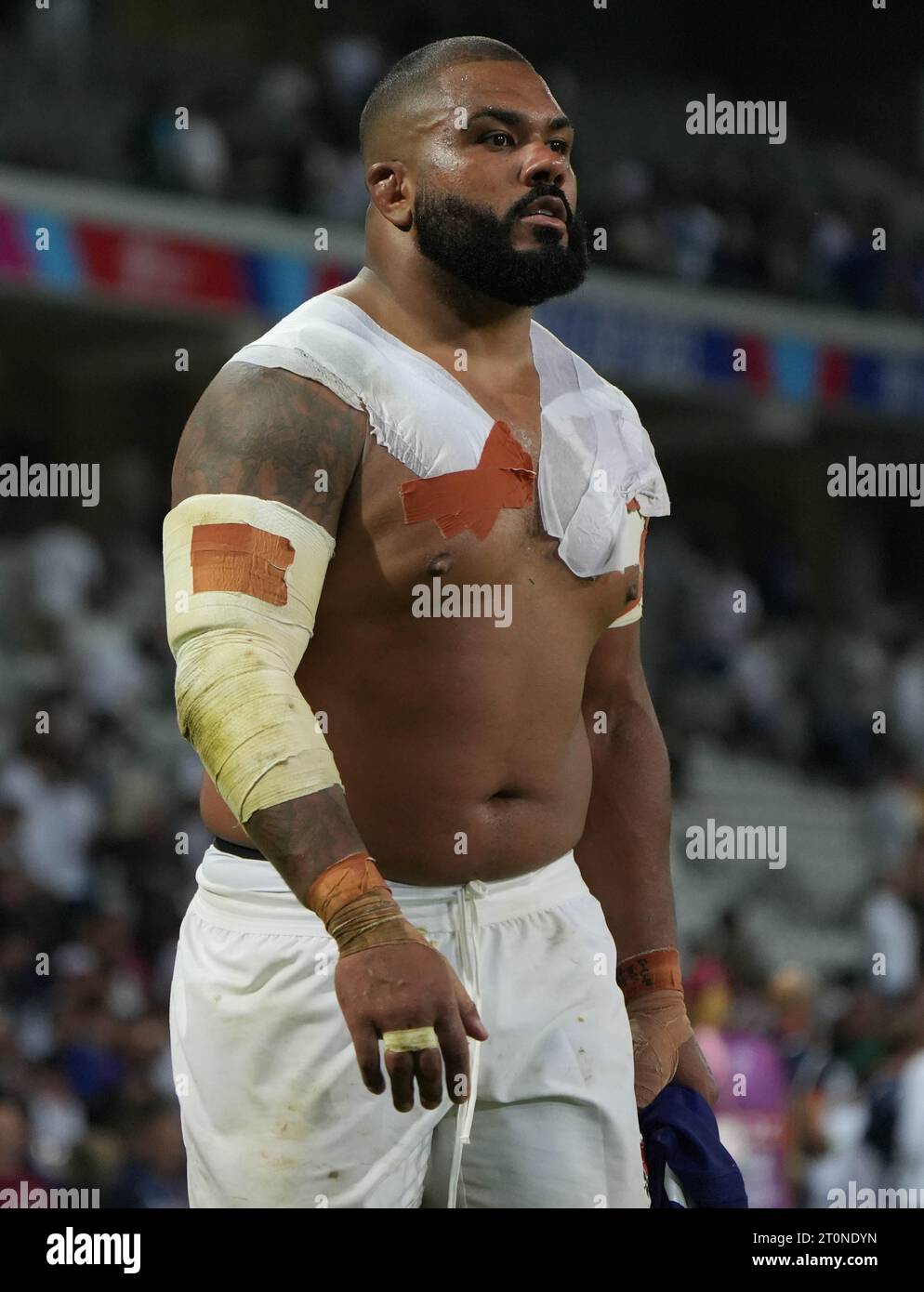 Ollie Lawrence of England during the World Cup 2023, Pool D rugby union ...