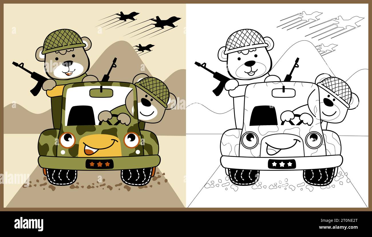 Child army truck Stock Vector Images - Alamy