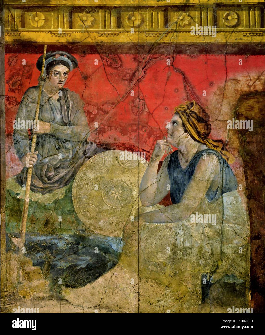 Fresco Pompeii Roman City is located near Naples in the Campania region ...