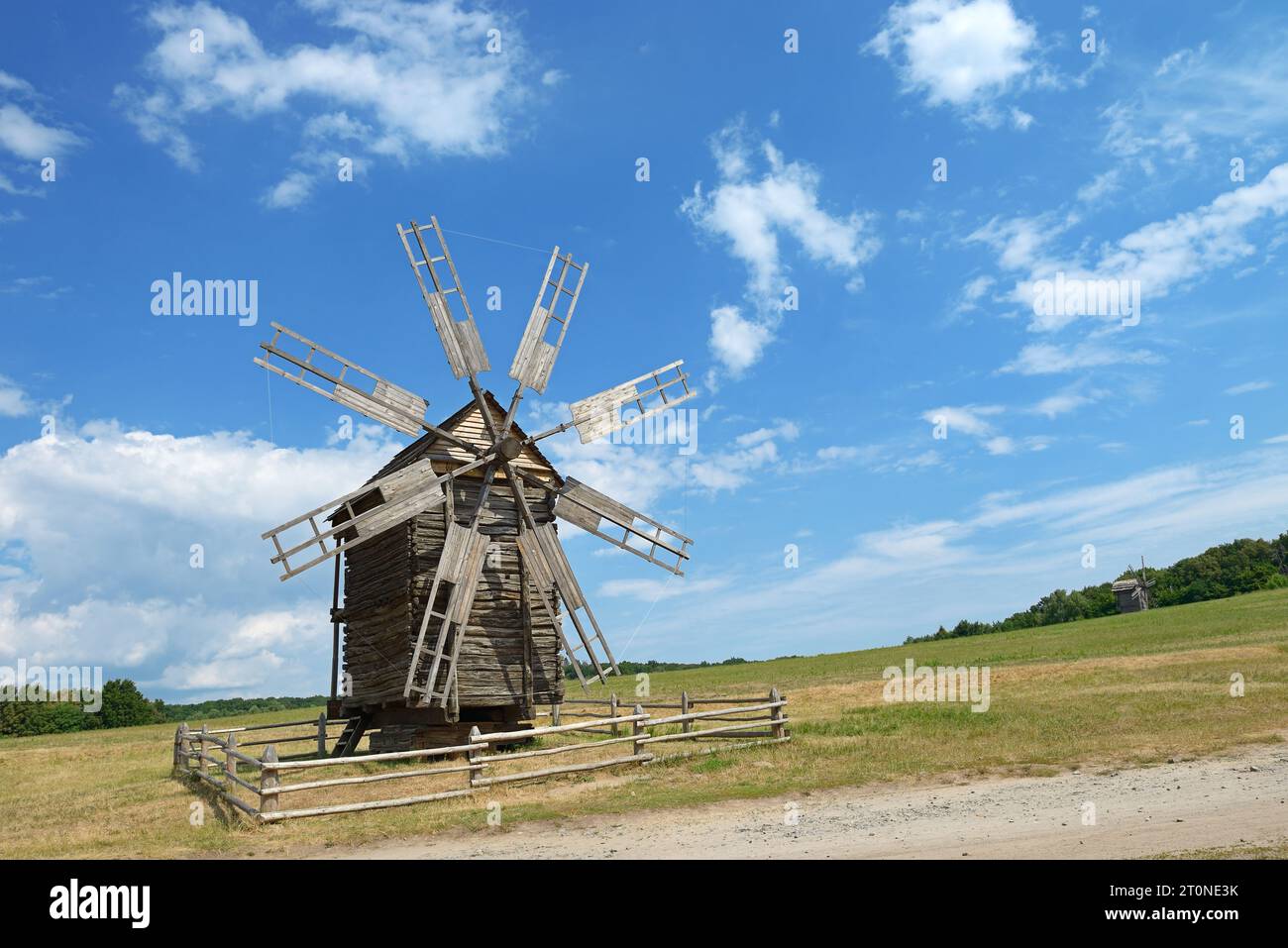 Old windmill on a picturesque hill Stock Photo - Alamy