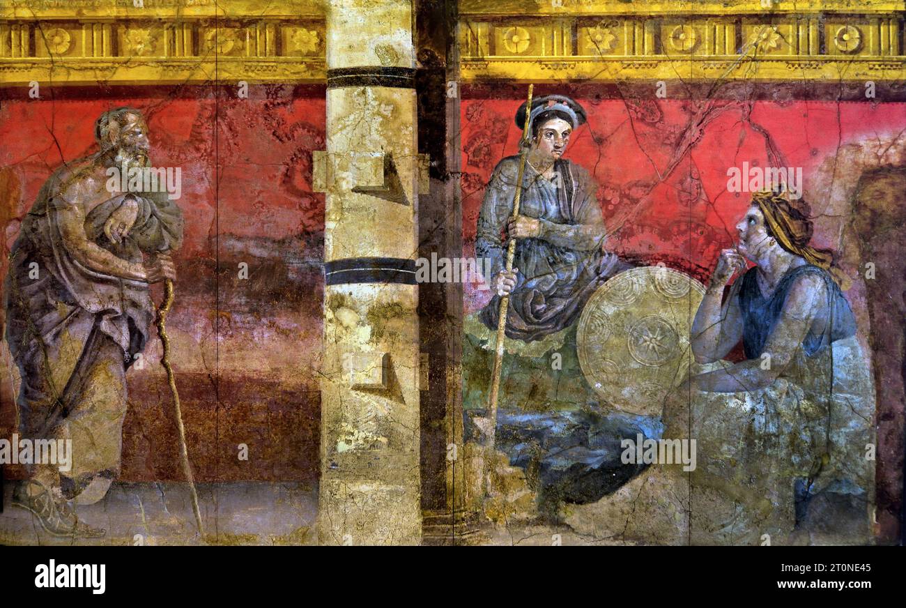 Fresco Pompeii Roman City is located near Naples in the Campania region ...