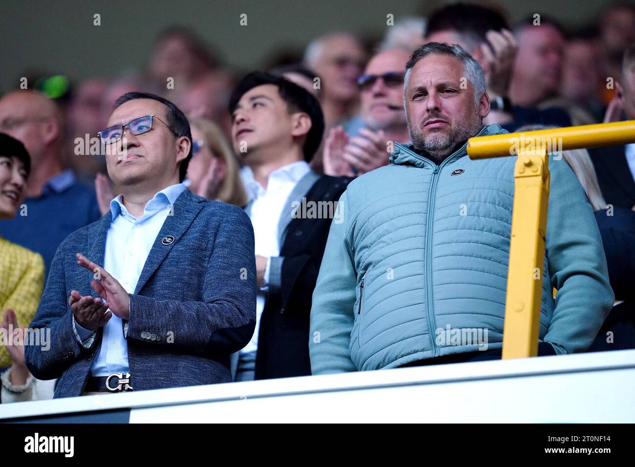 Wolverhampton Wanderers Sporting Director Matt Hobbs and Chairman Jeff ...