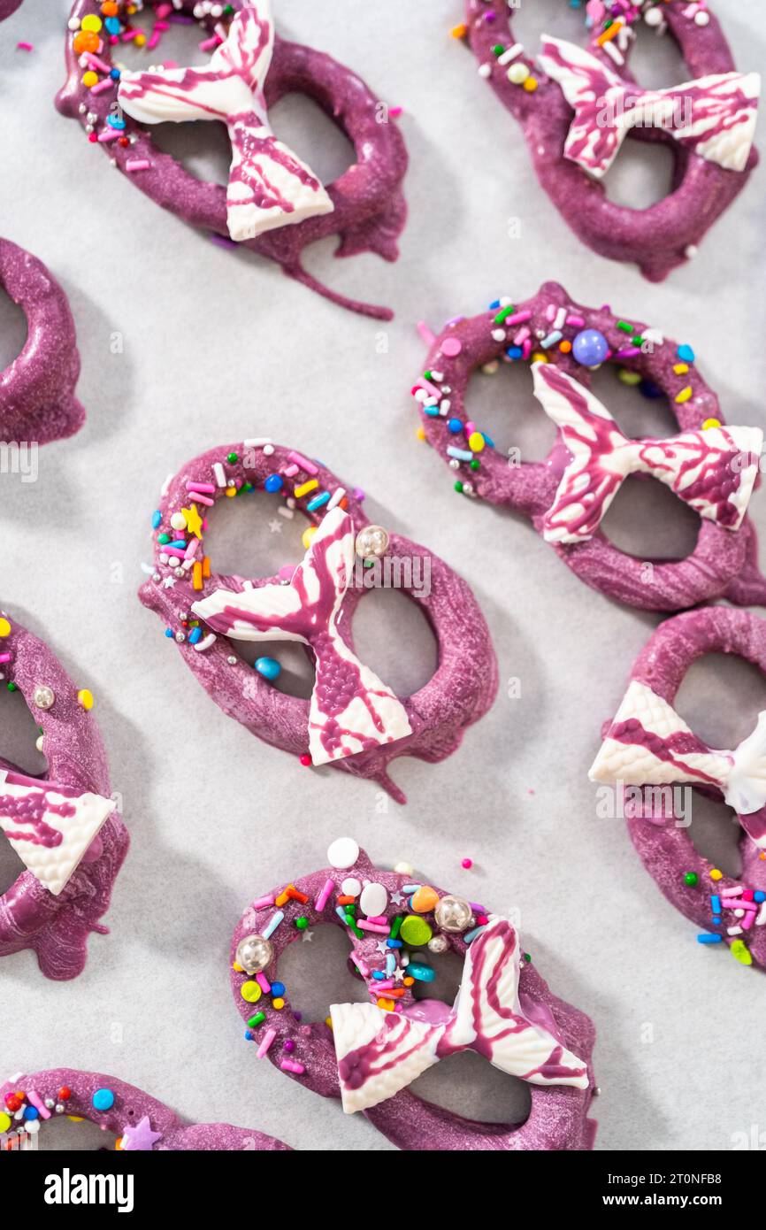 Mermaid pretzel twists Stock Photo - Alamy