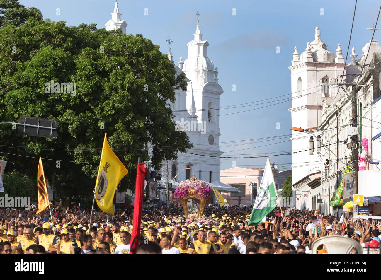 Thousands of people take part during the Círio de Nazare (Nazareth ...