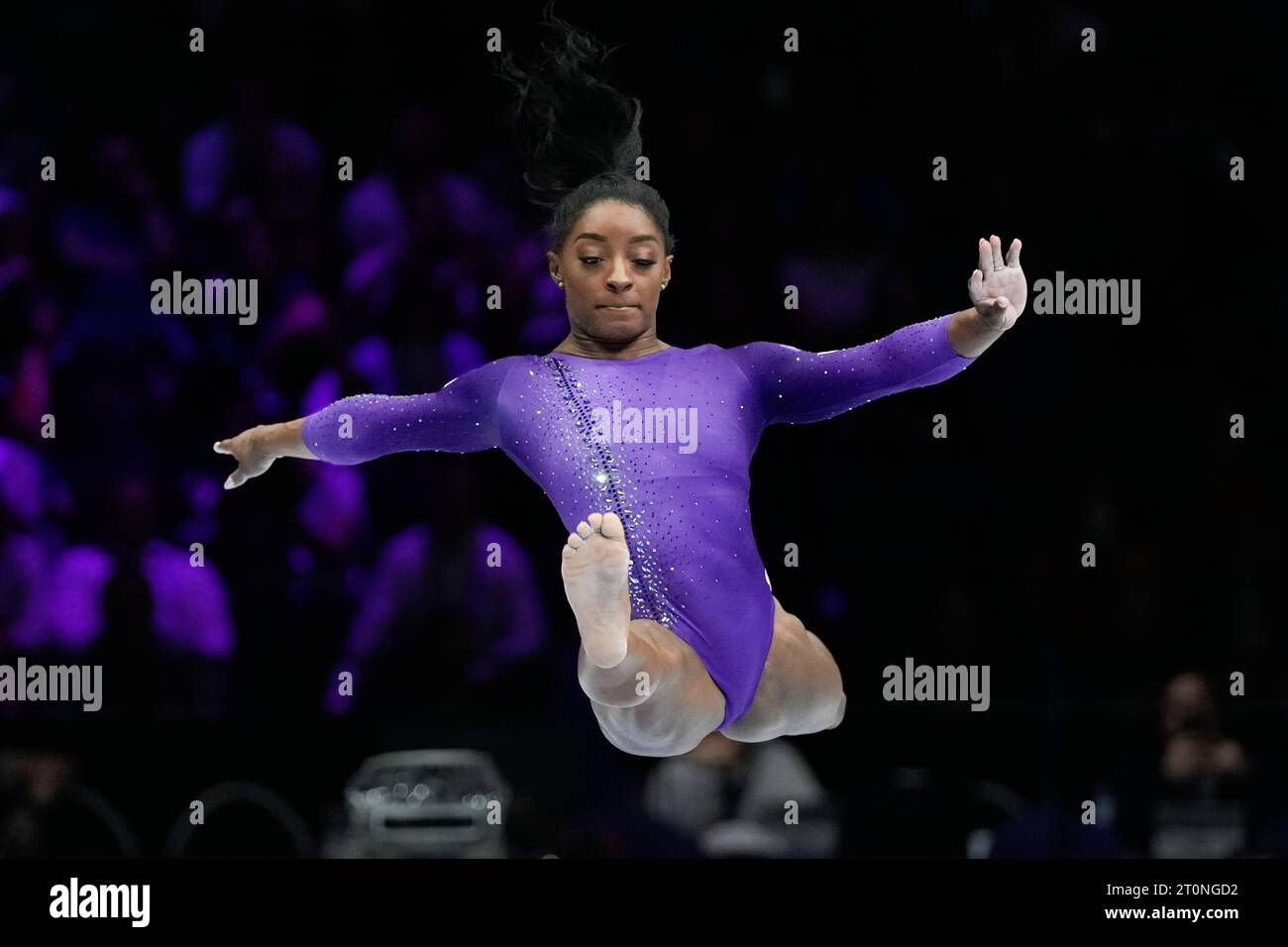 United States' Simone Biles competes on the beam to win the gold medal ...