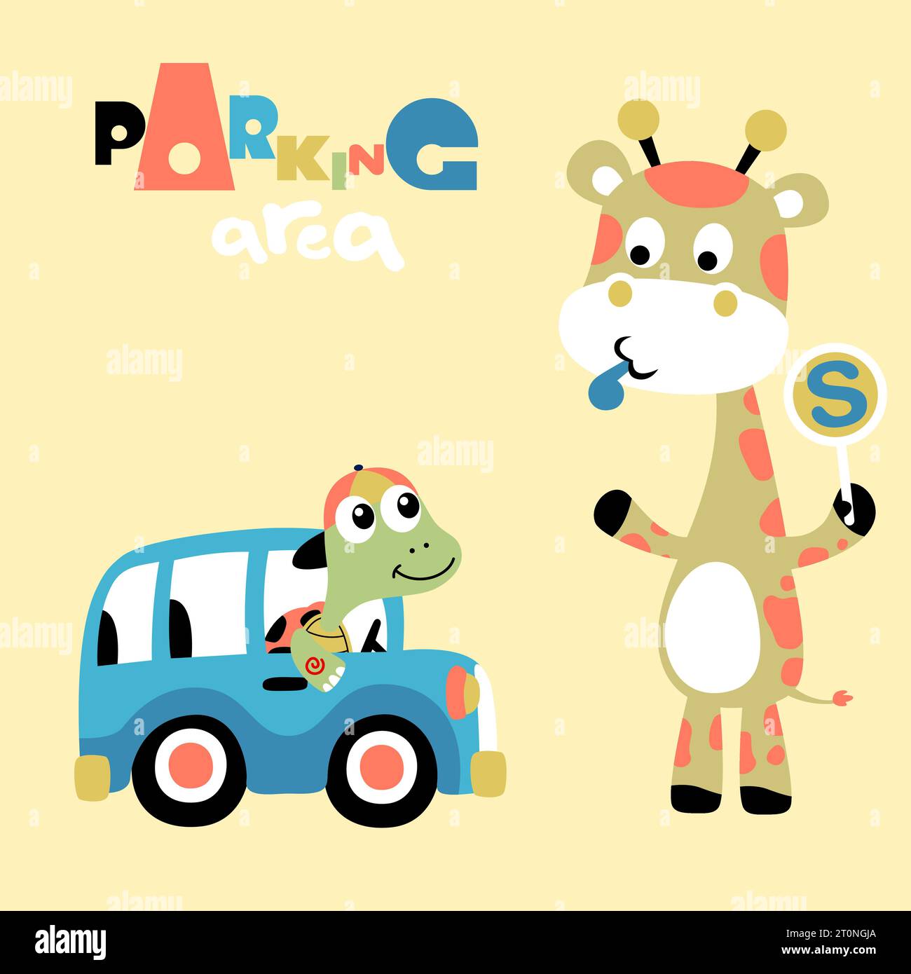 Zoo parking Stock Vector Images - Alamy