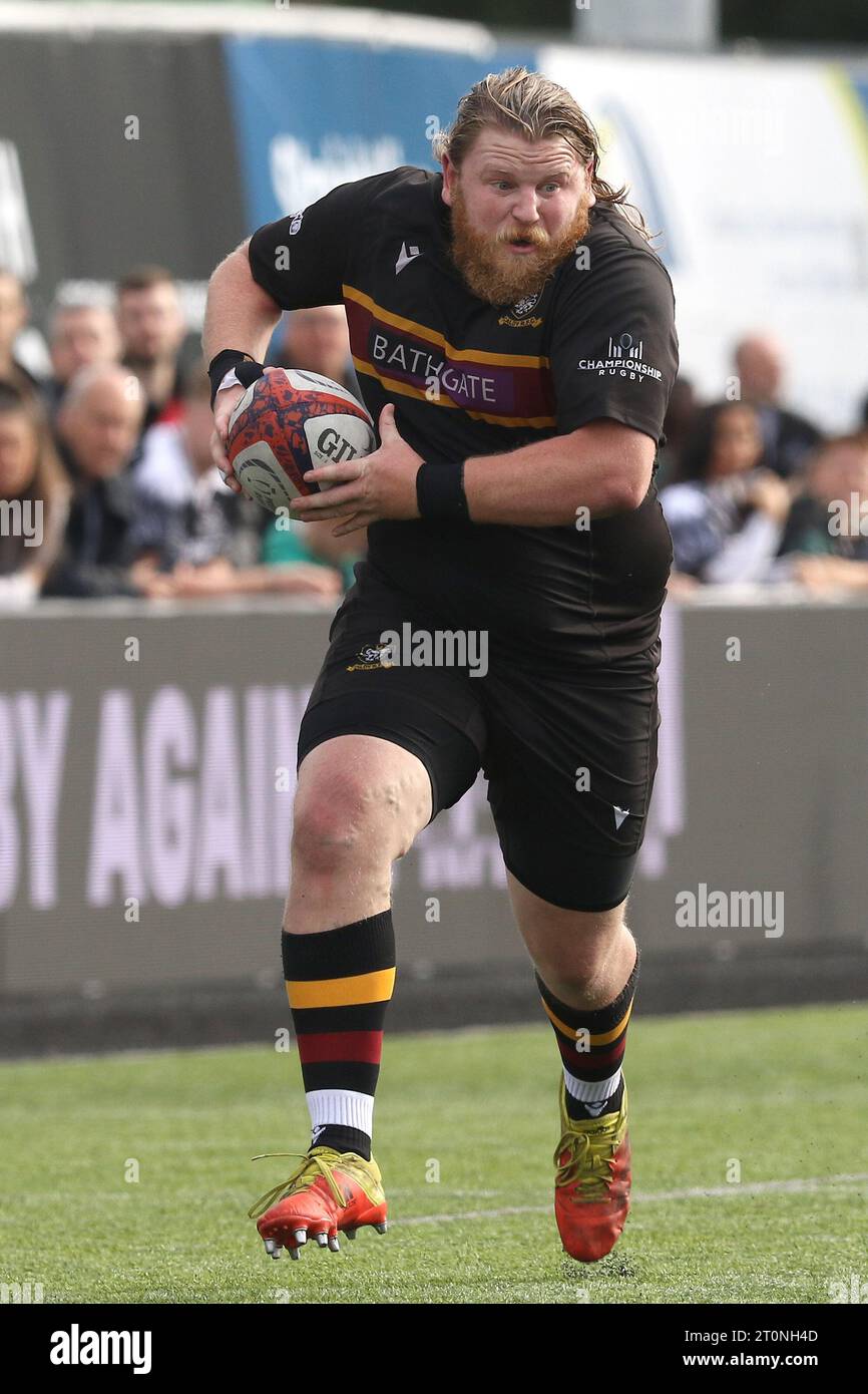 Ted Stagg of Caldy during the Premiership Cup match between Newcastle ...