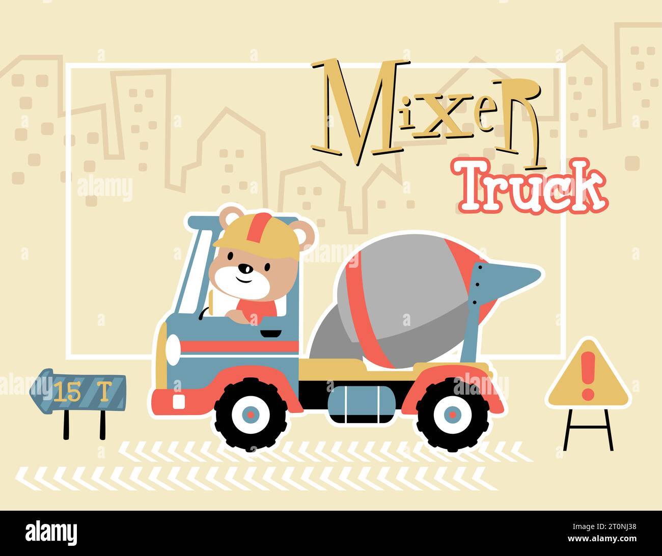 Truck mixer vector vectors hi-res stock photography and images - Alamy