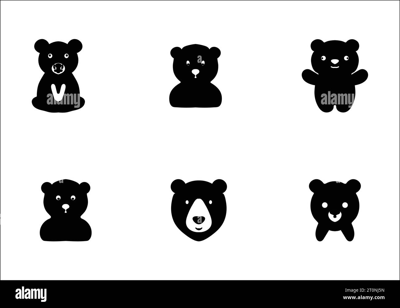 minimal style Brown Bear icon illustration design Stock Vector Image ...