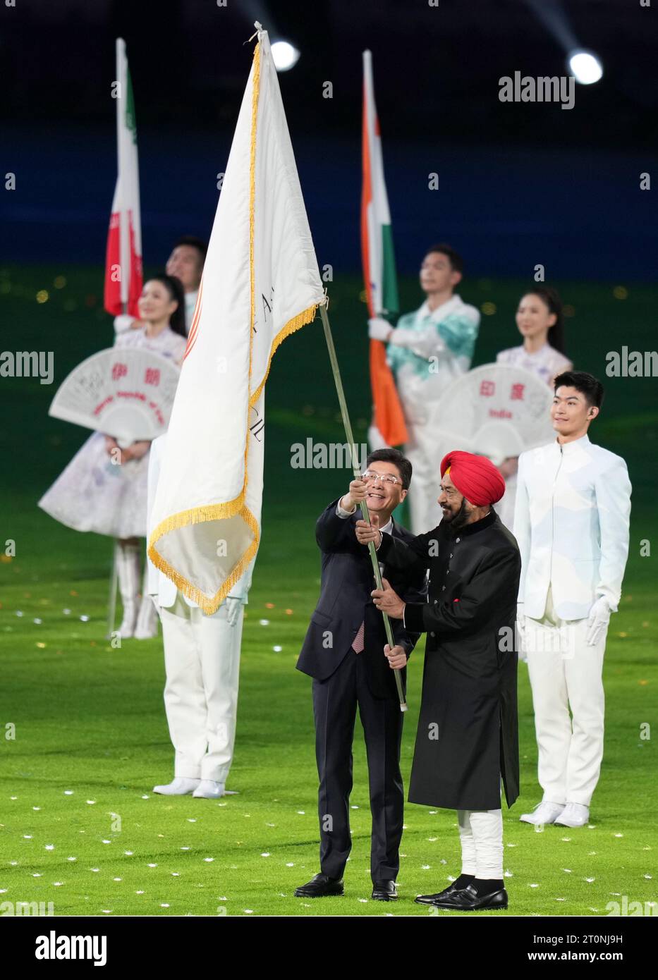 Handover ceremony flag hi-res stock photography and images - Alamy