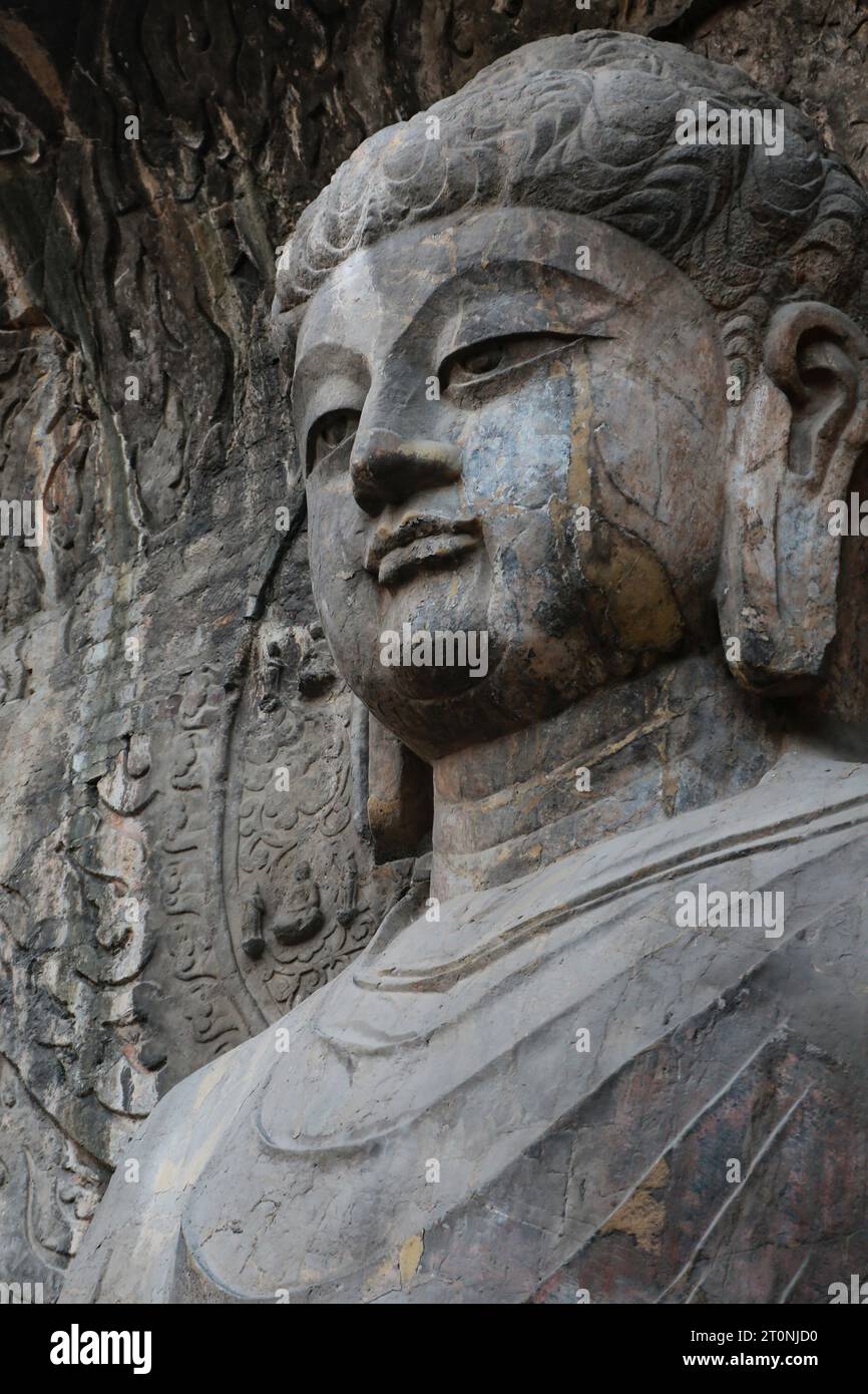 This is one of the 51,000 statues in the Yungang Grottoes, a UNESCO ...