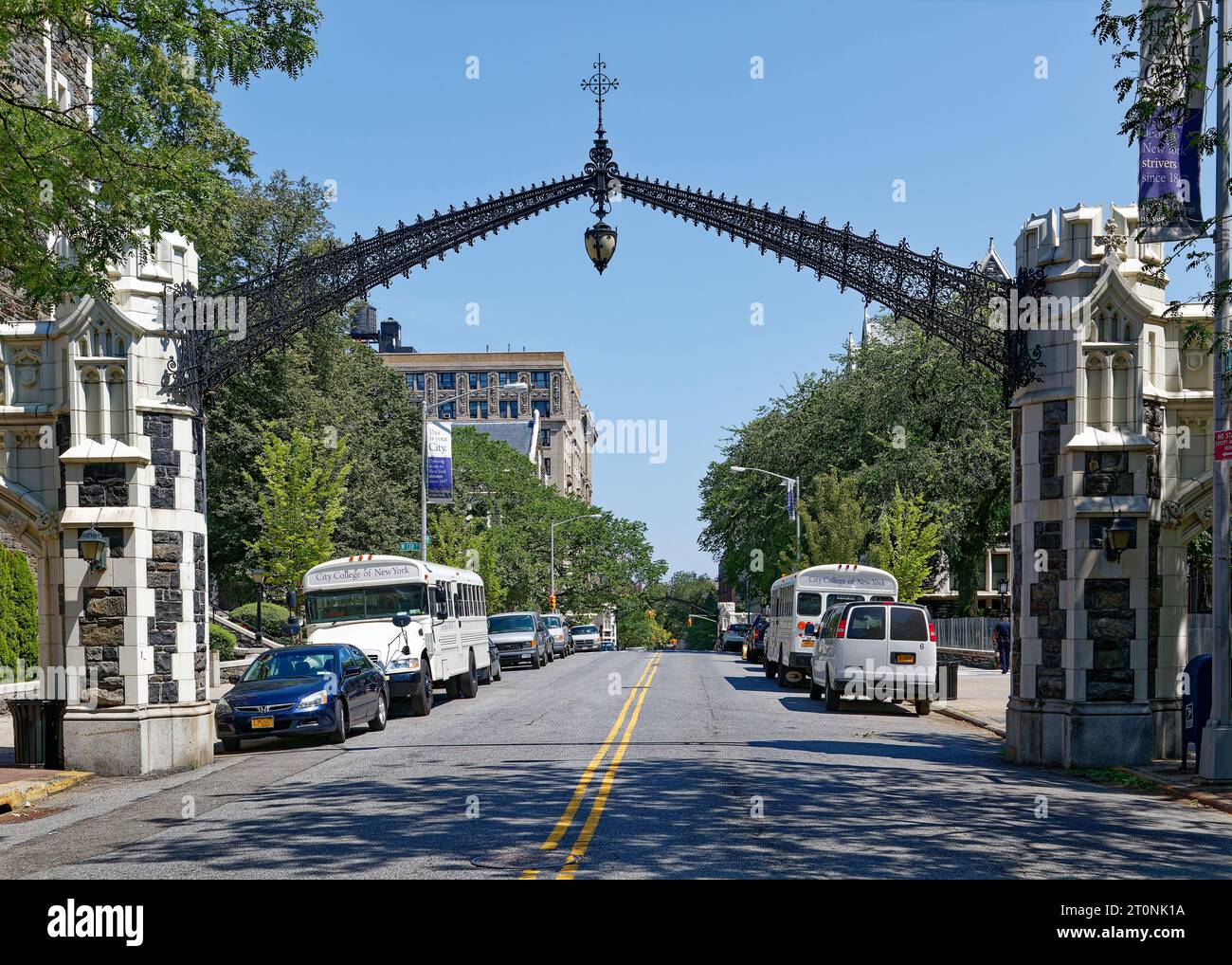 Alexander Hamilton Gate, one of six grand entrances to City College of ...