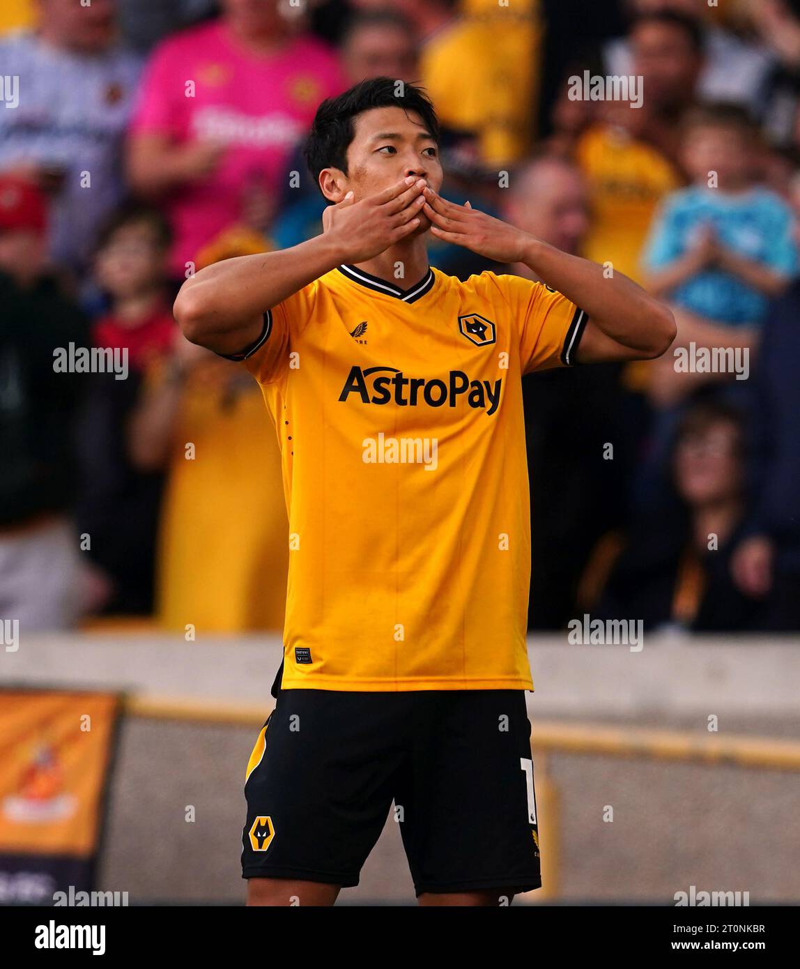 Wolverhampton Wanderers' Hwang Hee-Chan celebrates scoring their side's ...