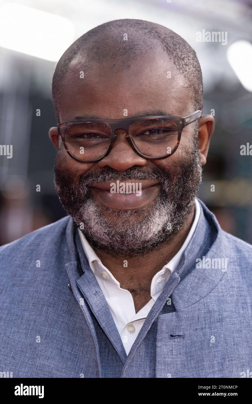 Misan Harriman poses for photographers upon arrival for the premiere of ...