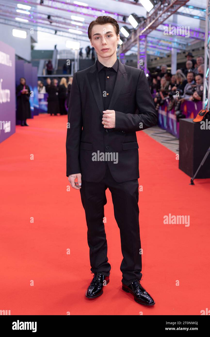 Bryce Mckenzie poses for photographers upon arrival for the premiere of ...