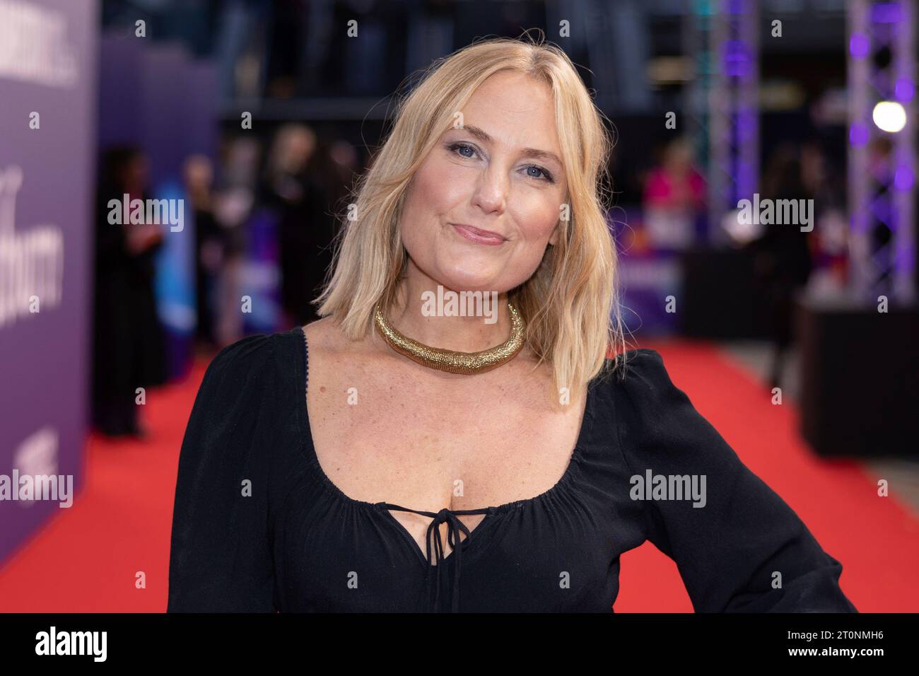 Mika Simmons poses for photographers upon arrival for the premiere of ...
