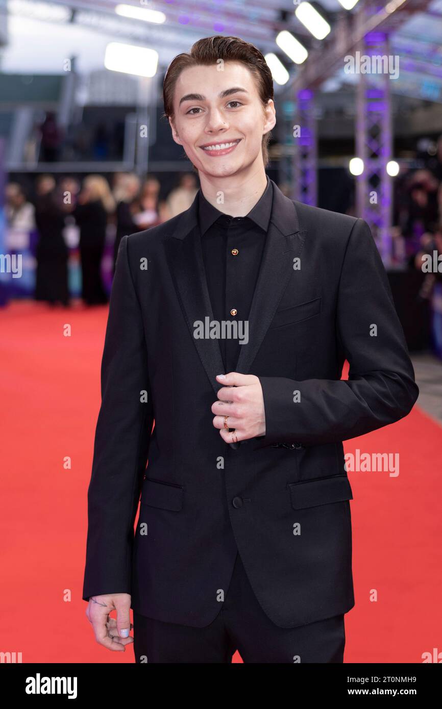 Bryce Mckenzie poses for photographers upon arrival for the premiere of ...