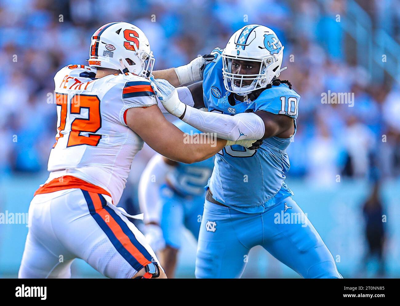 October 7, 2023: Syracuse junior Mark Petry (72) fight on the line with ...