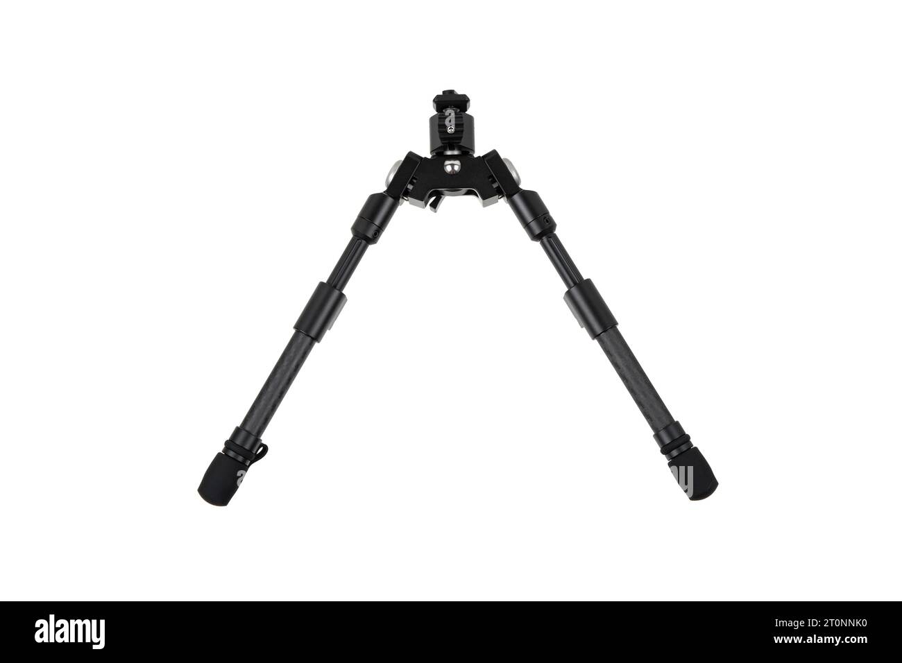 Modern metal folding bipod for a rifle or carbine. A device for the ...