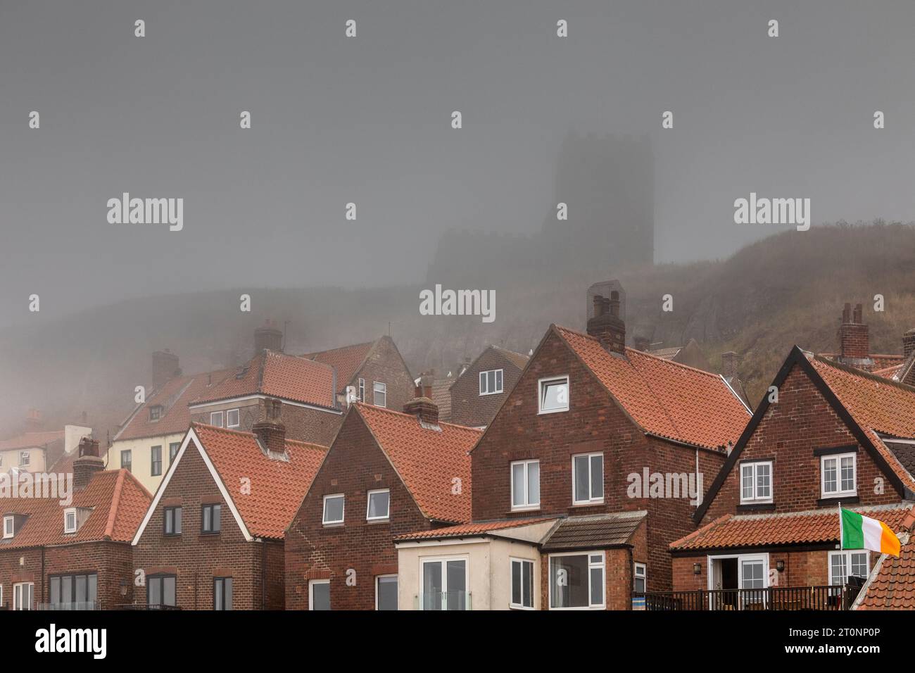 Whitby is a seaside town in Yorkshire, northern England, split by the ...