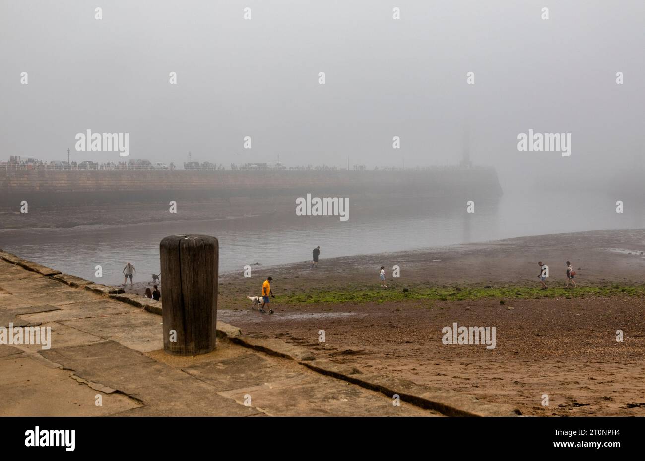 Whitby is a seaside town in Yorkshire, northern England, split by the ...