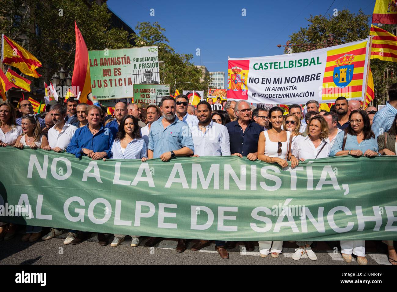 Barcelona, Barcelona, Spain. 8th Oct, 2023. Santiago Abascal, president ...