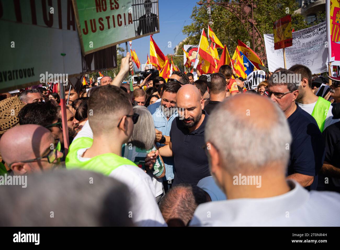 Barcelona, Barcelona, Spain. 8th Oct, 2023. Santiago Abascal, president ...