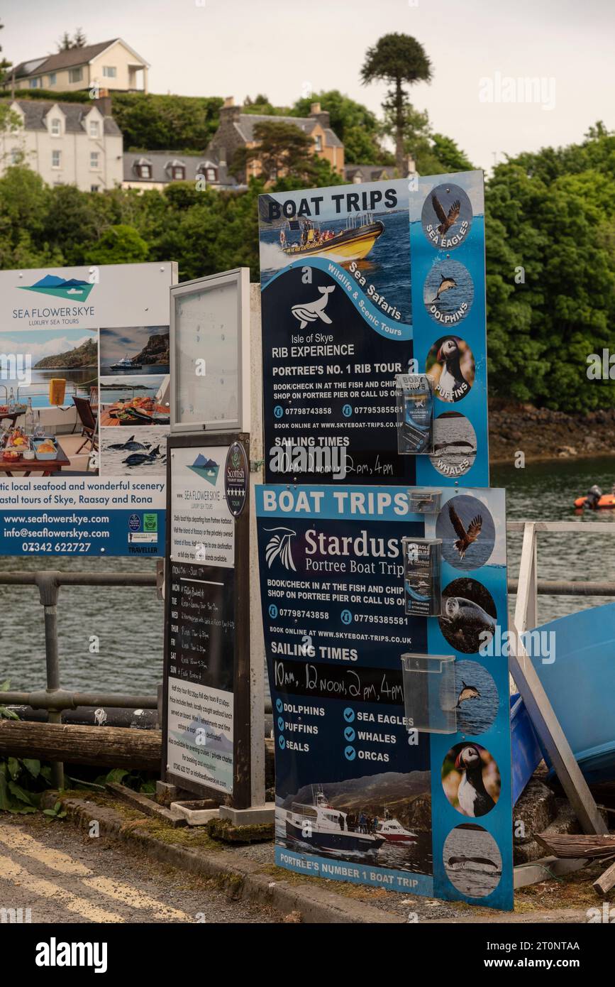 Portree Isle of Skye, Scotland, UK. 5 June 2023. Colourful tourist ...