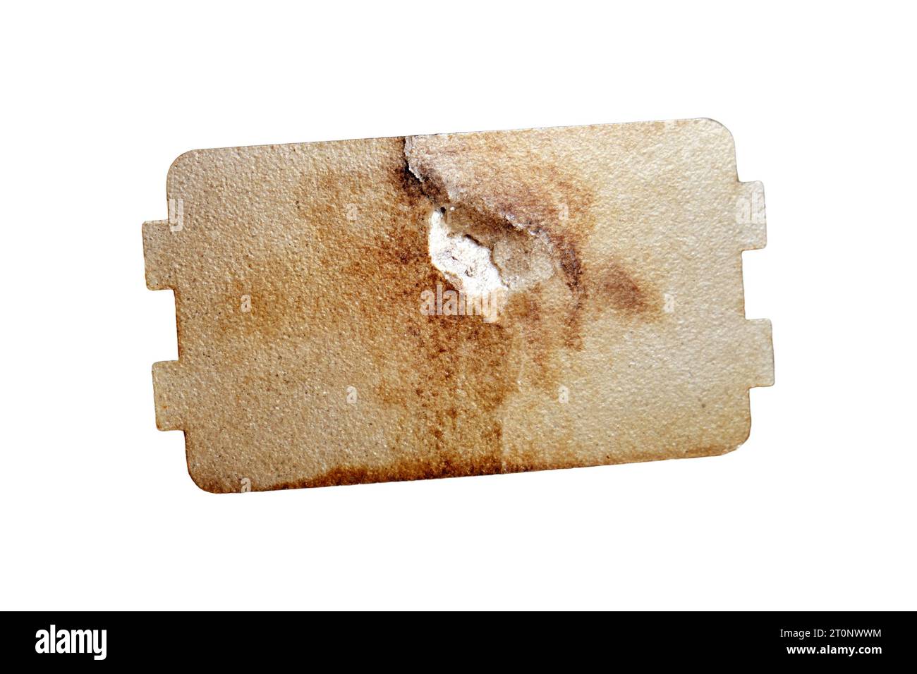 Repair of a sparkling microwave by replacing the mica plate, isolated ...