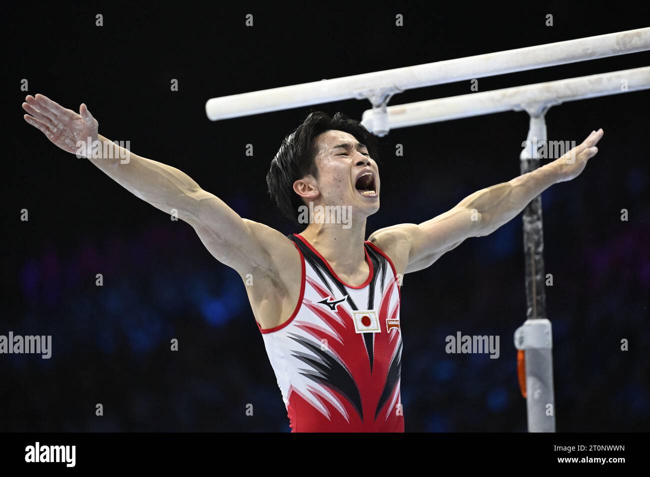 Antwerp, Belgium. 08th Oct, 2023. Japanese Kazuma Kaya pictured in ...