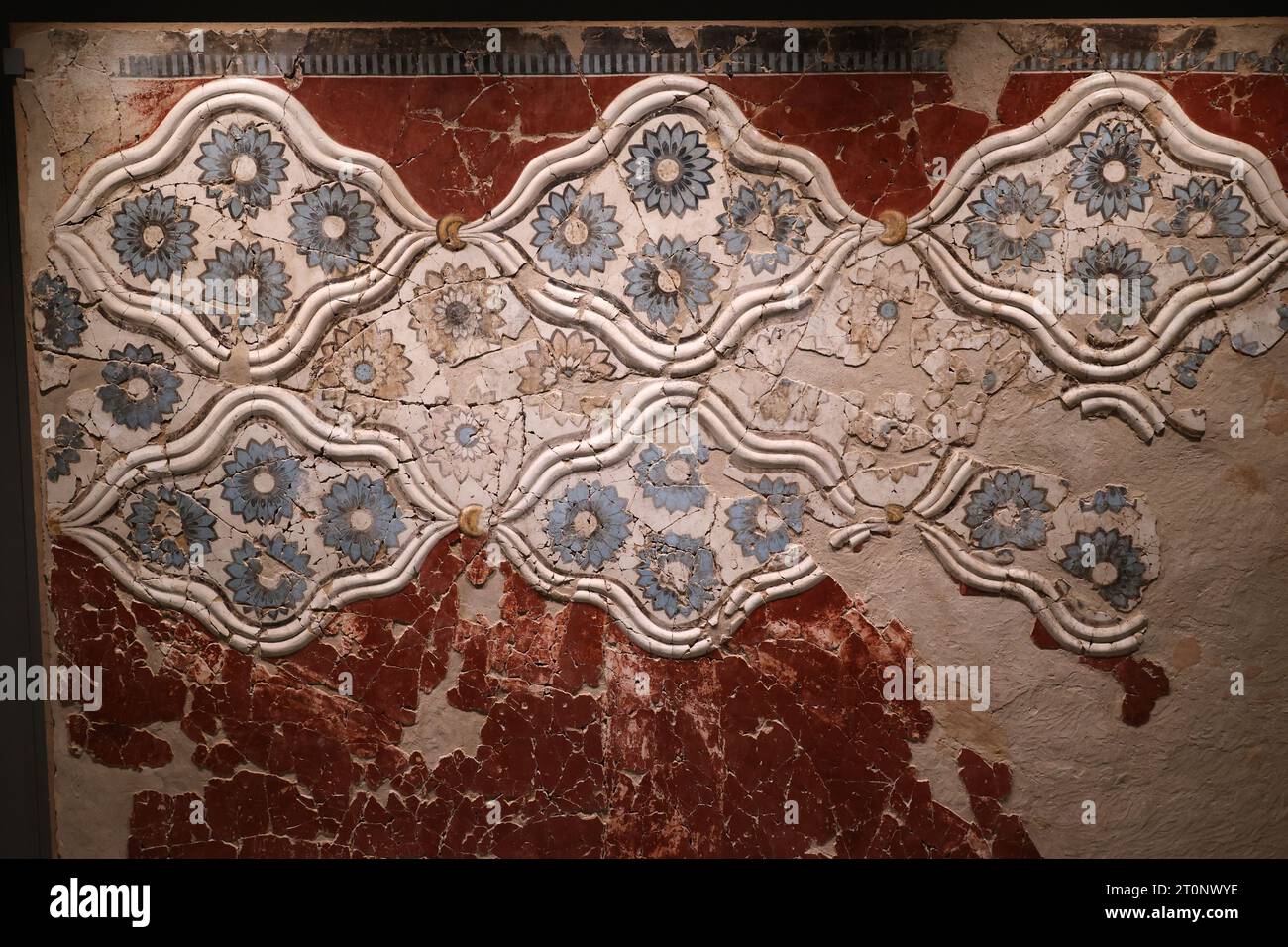 Mural from Akrotiri, Thera-Santorini, Minoan Civilization, 16th Century ...