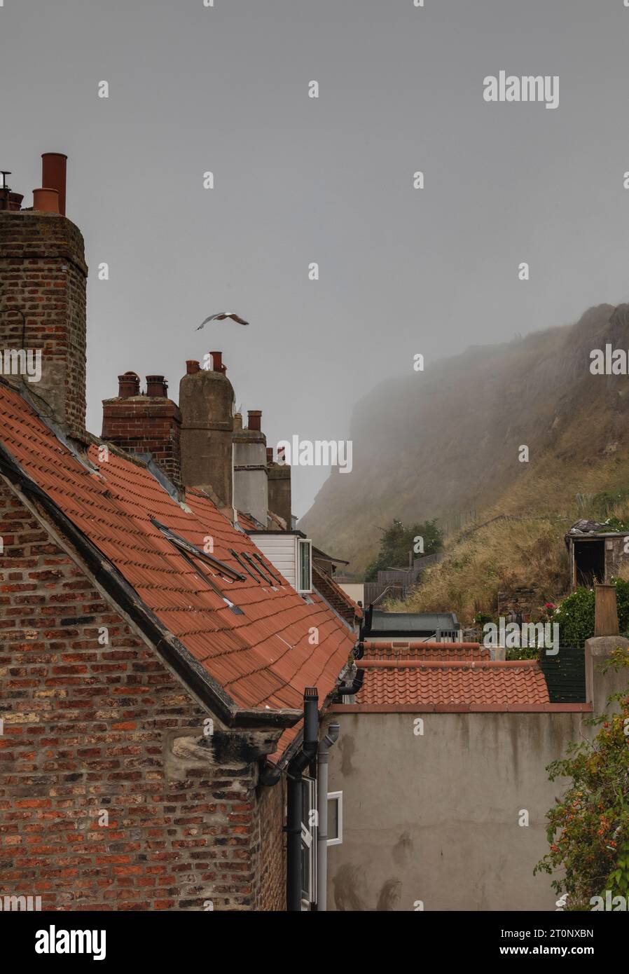 Whitby is a seaside town in Yorkshire, northern England, split by the ...