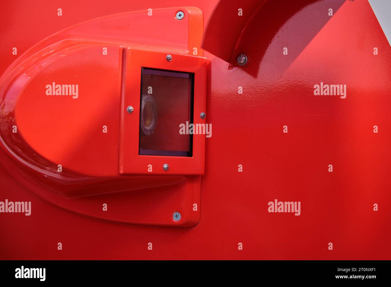 The CCTV camera positioned outside the train car provides an overview ...