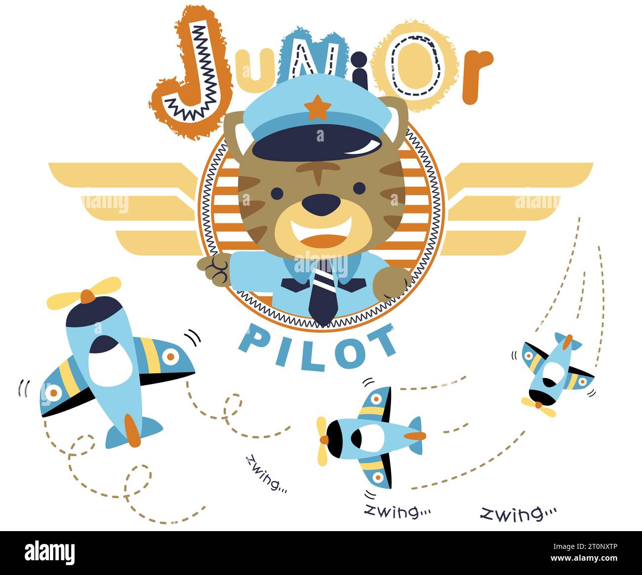 Aviator costume Stock Vector Images - Alamy
