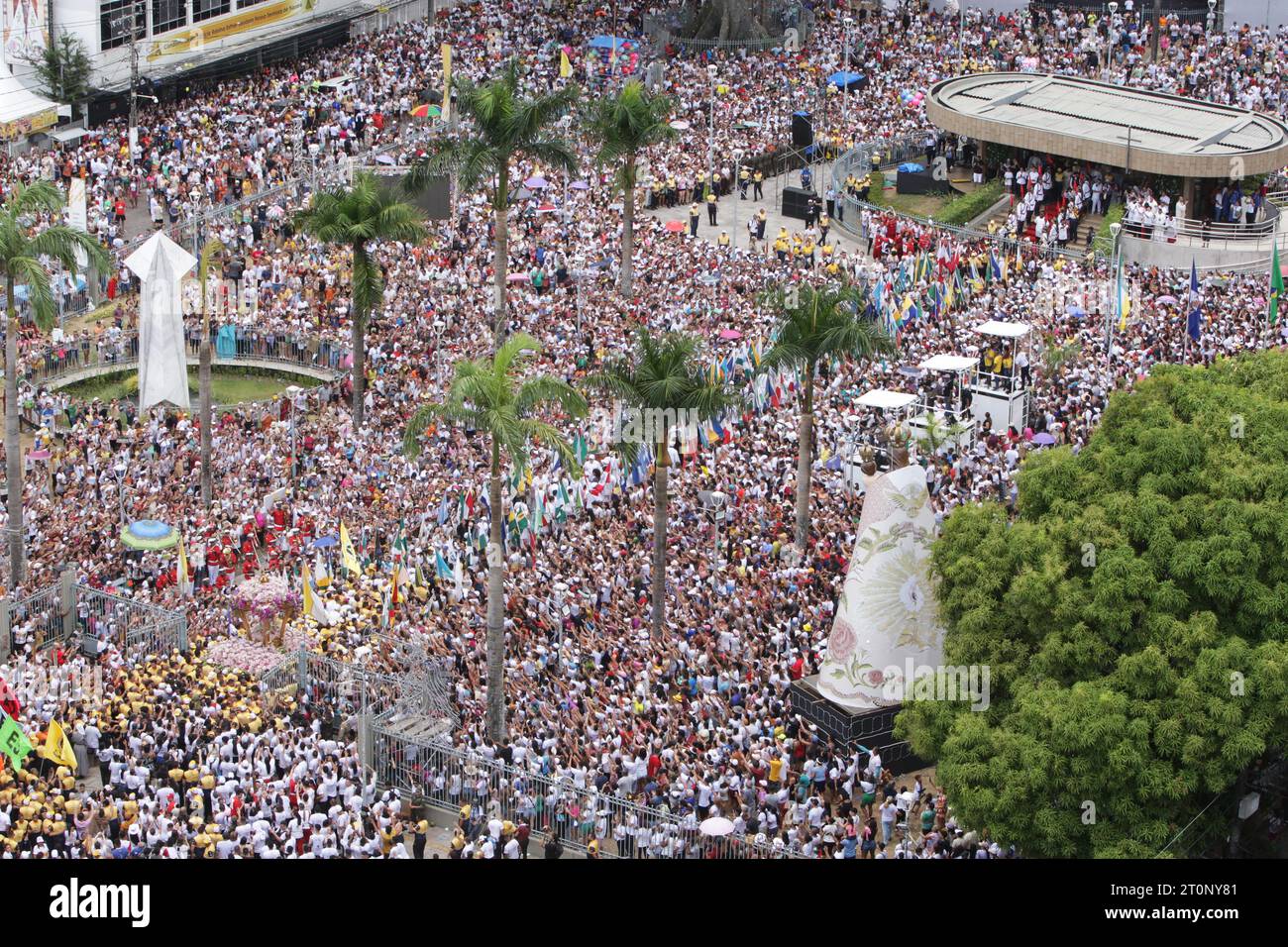 Thousands of people take part during the Círio de Nazare (Nazareth ...
